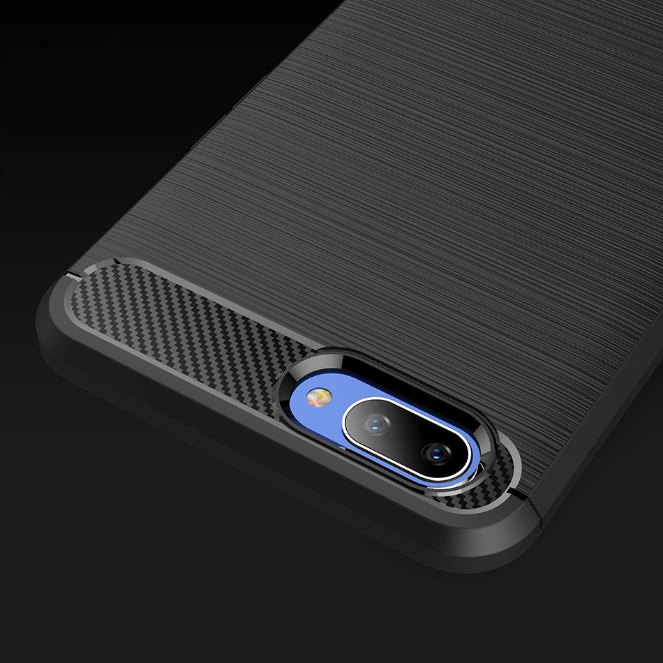 Flexi Carbon Fibre Tough Case - Oppo AX5 (Black)